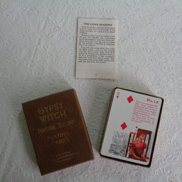 GYPSY WITCH | Games | Vintage Gypsy Witch Fortune Telling Playing Cards ...